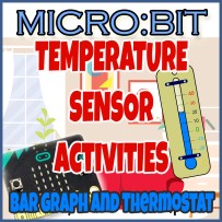 Microbit temperature sensor – simple thermometer and thermostat coding and activity ideas ...
