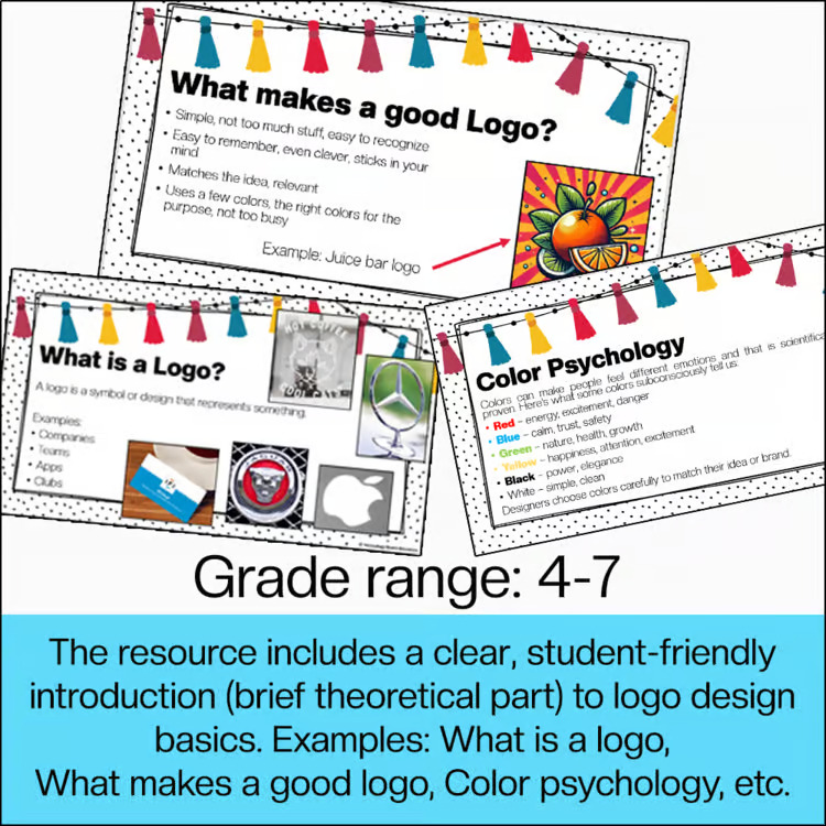 How to Teach Logo Design in Technology Class (Grades 4–7+ Lesson Idea ...